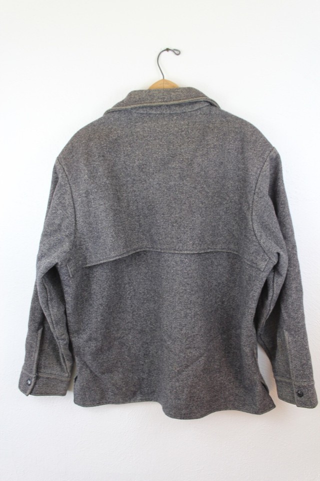 Vintage Filson Cape Coat Mackinaw Cruiser Wool Grey Large 95 Hunting ...