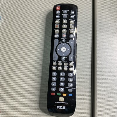 RCA RCRN04GR Universal Remote Control 4-Device LED Backlit Keyboard | eBay