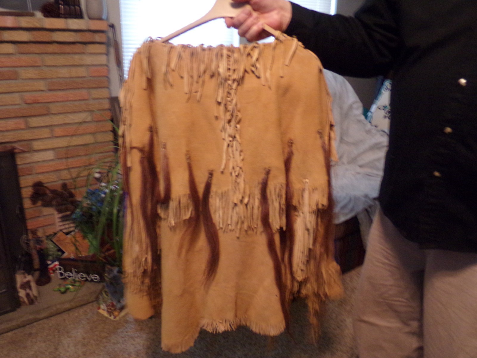 ALABAMA COUSHATTA HANDMADE FRINGED BUCKSKIN OUTFIT BY WINDAGO | eBay