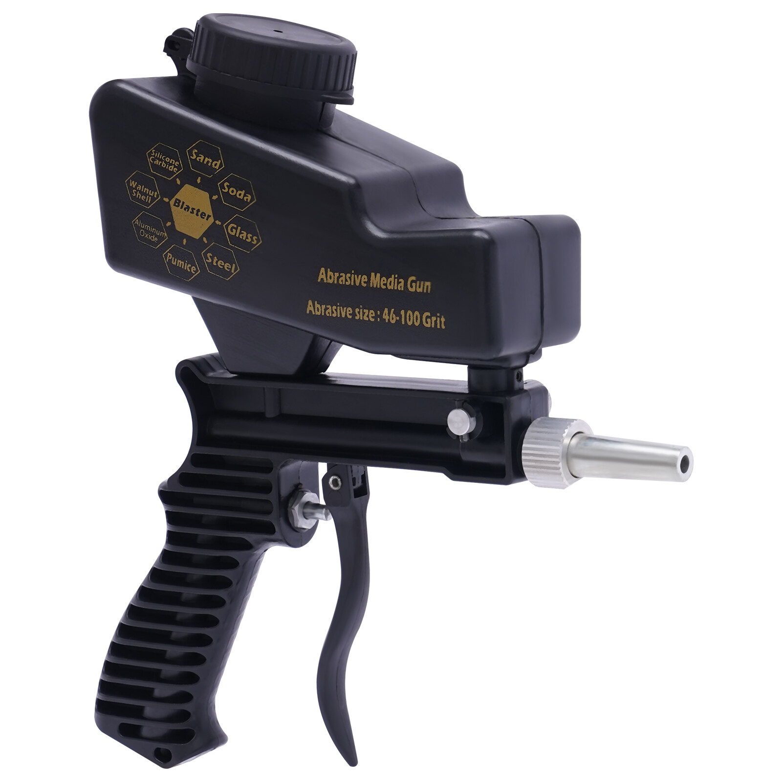 Sand Blaster Gun Soda Spray Tool Air Compressor Pneumatic Handheld 70 ...