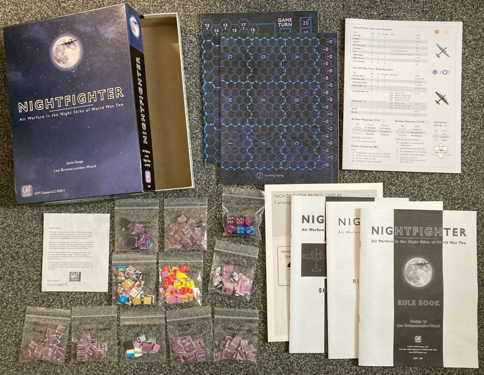 GMT Games Nightfighter - Air Warfare in the Night Skies - Board Game ...