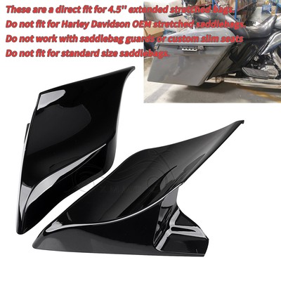 Vivid Black Stretched Extended Side Cover For Harley Road Glide 4.5 ...