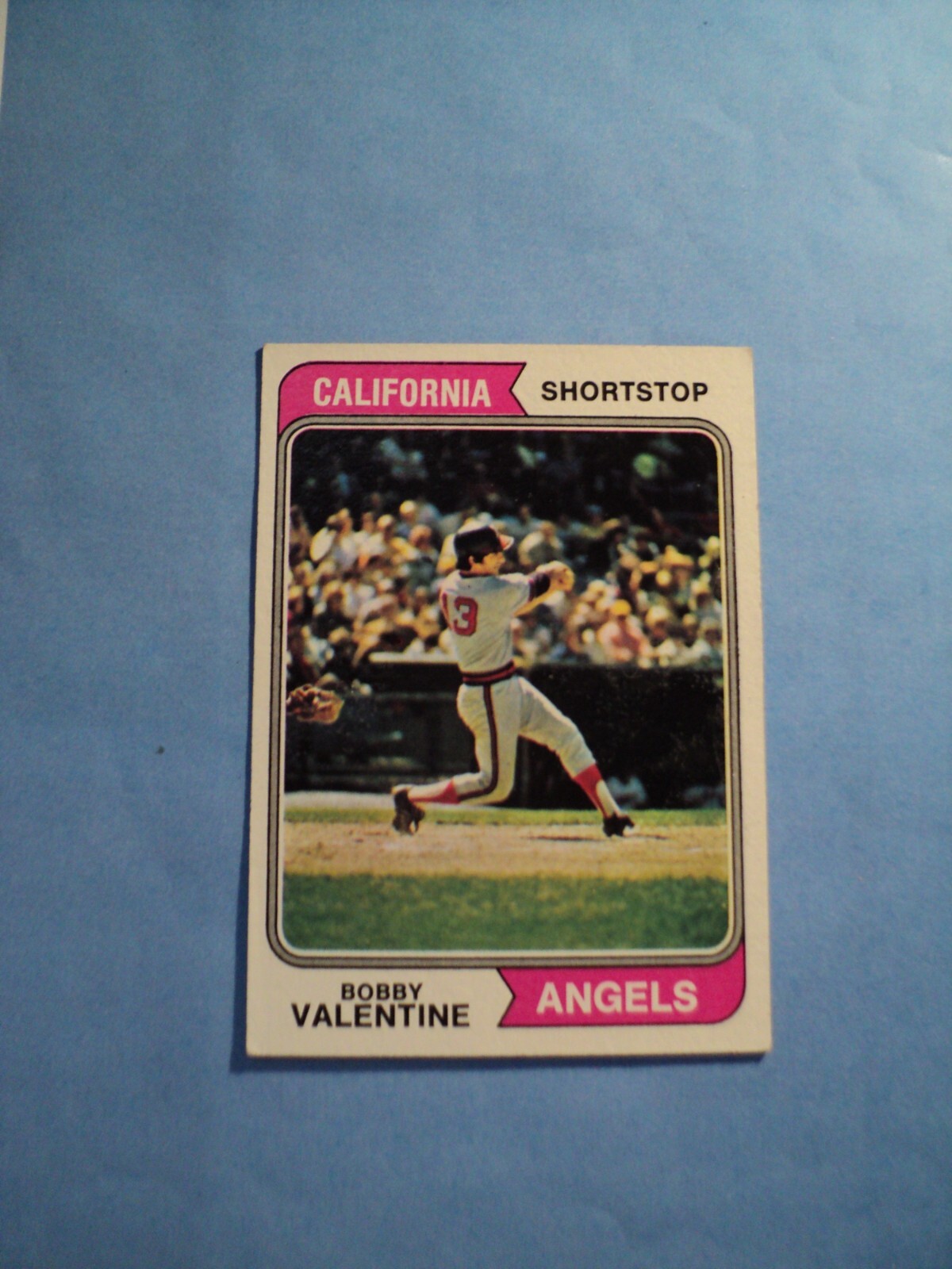 1974 Topps #101 Bobby Valentine California Angels Baseball Card VG AUCT ...