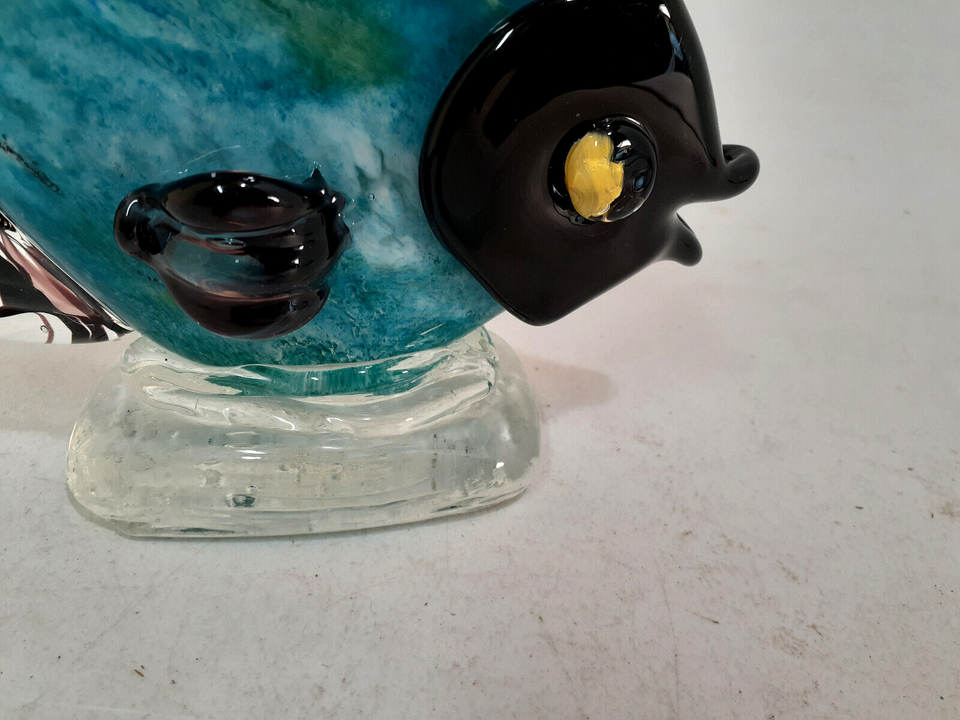Vintage Murano Style Art Glass Fish, 9" Tall and Wide | eBay