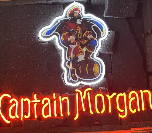 Captain Morgan Original Spiced Rum 20"x16" Neon Sign Light Lamp Bar ...
