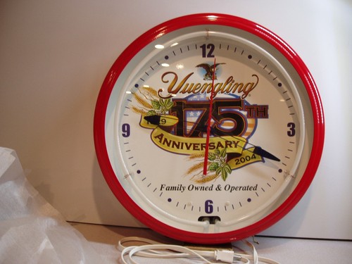 YUENGLING NEON CLOCK 175TH ANNIVERSARY EDITION | eBay