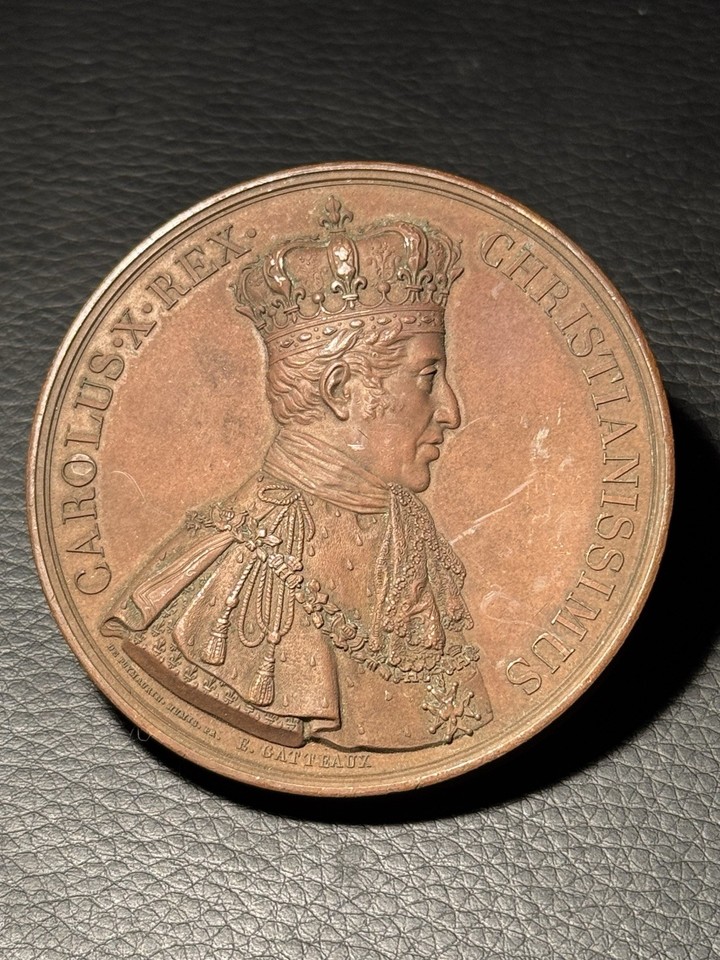 1825 France Bronze Medal Charles X Coronation as King of France | eBay