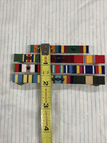 Super Thin USMC Military 4 Row & 11 Ribbon Rack Ribbon Stack | eBay