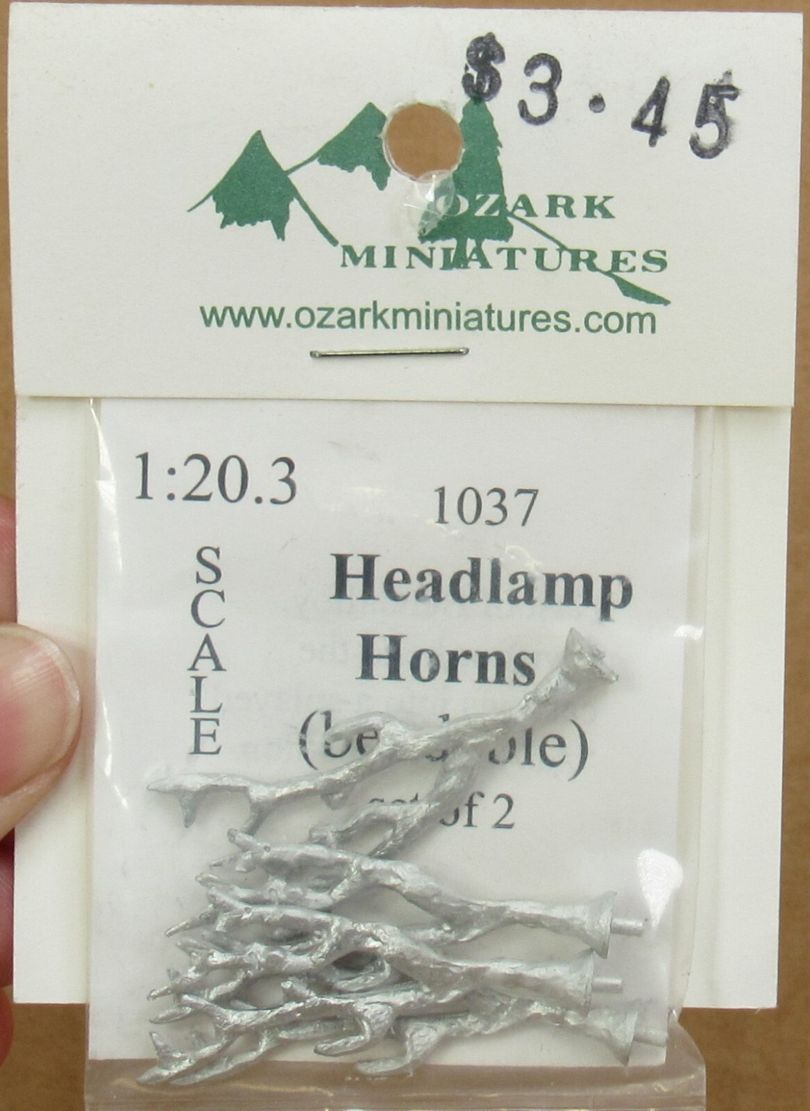Ozark Miniatures 1037 Steam Engine Headlamp Horns (2 Sets) 1:20.3 G ...