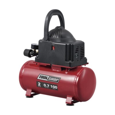 1/3 HP 2 Gallon 100 PSI Portable Small Tank Electric Hot Dog Air ...