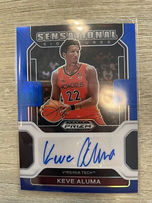 Keve Aluma auto blue 115/149 2022 select draft picks basketball | eBay