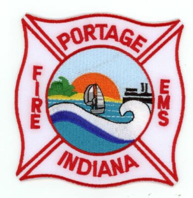 INDIANA IN PORTAGE FIRE EMS DEPARTMENT NICE SHOULDER PATCH POLICE ...