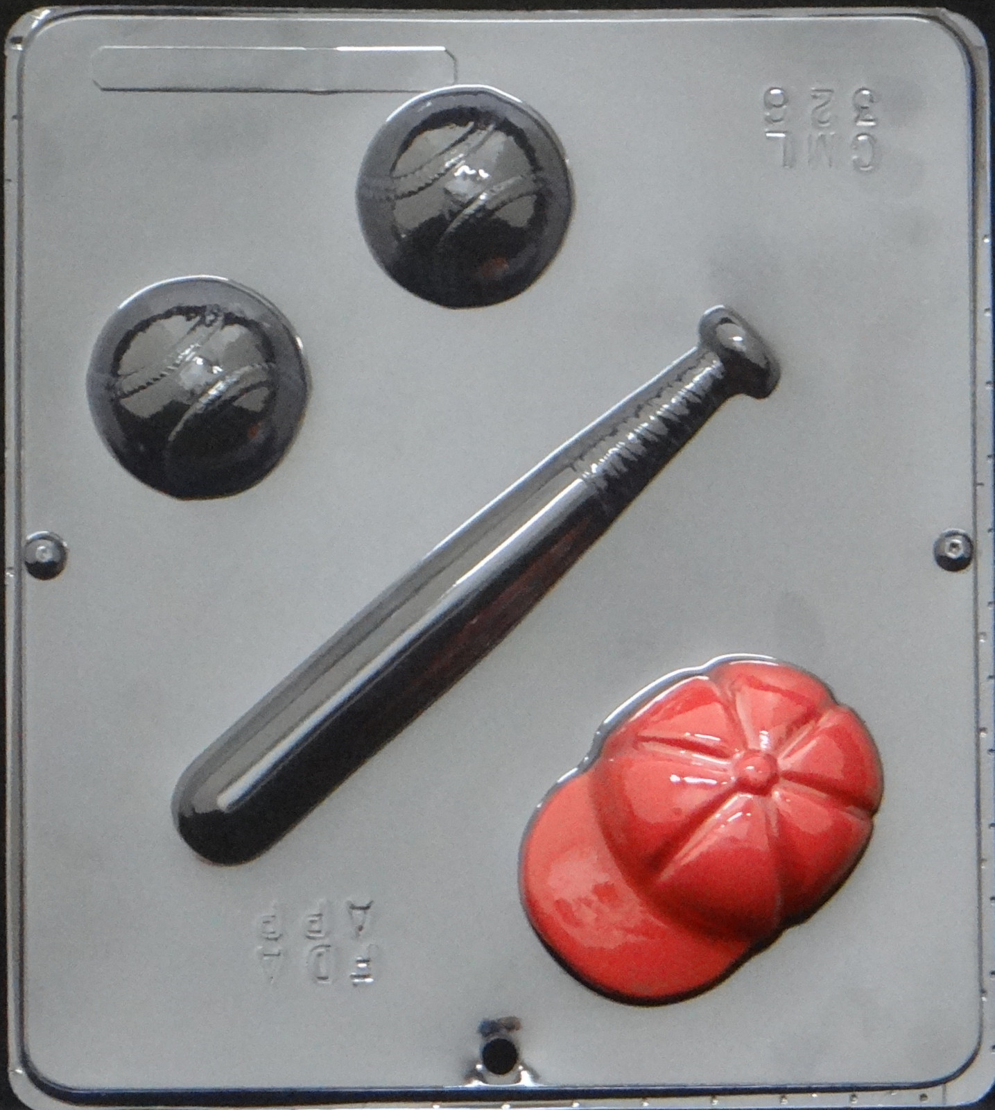 Baseball Cap, Bat, and Ball Chocolate Candy Mold 326 NEW | eBay