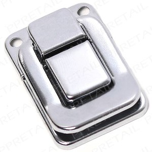 10x SMALL CHROME TOGGLE CASE CATCH Suitcase Trunk Latch Box Flight Snap ...