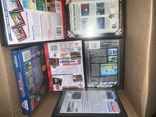 Assorted lot of Sega Genesis game cases with coverarts. No games or ...