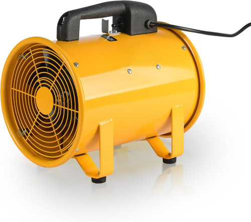 8 Inch High Velocity Industrial Ventilator, 2 Speeds, Portable Exhaust ...