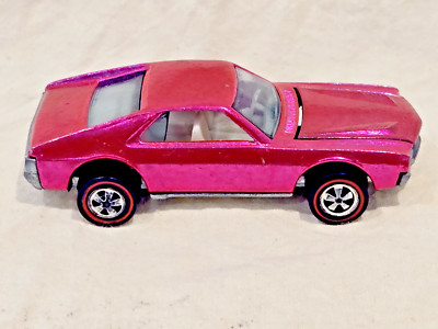 Hot Wheels Redline 1968 Custom AMX US Hot Pink AMC Javelin - Original ...