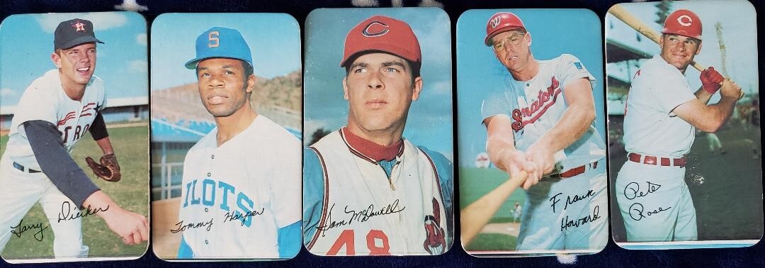 1970 TOPPS SUPER BASEBALL CARDS LOT OF 9 ROSE STAUB WYNN DAVIS HOWARD ...