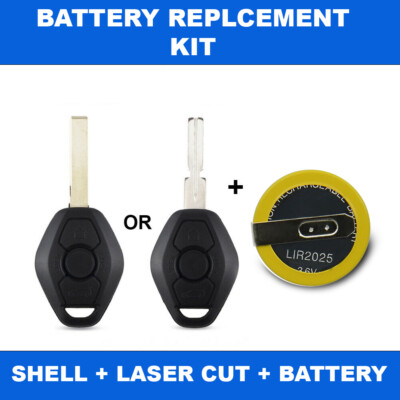 🔥 KEY BATTERY KIT WITH LASER CUT fit: e46 e39 3 5 7 x5 z4 x3 m3 m5 e60 ...