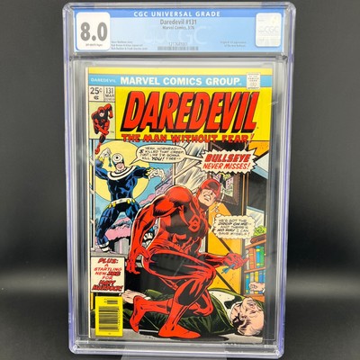 Daredevil #131 (1976) CGC 8.0 OFW CPR CANDIDATE, scuff on slab small ...