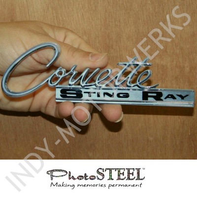 C2 CORVETTE METAL MAGNET EMBLEM ART 63-65 SIZE: 6" x 2" | eBay