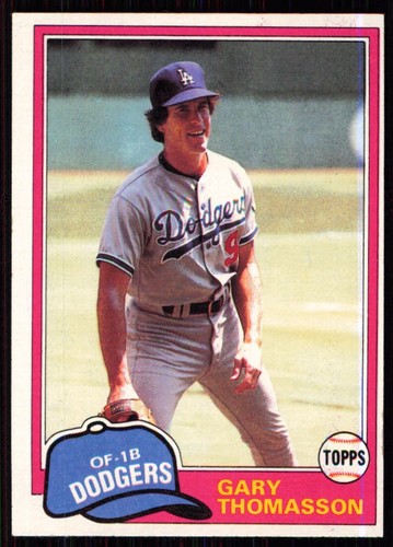 1981 Topps Gary Thomasson Los Angeles Dodgers #512 | eBay