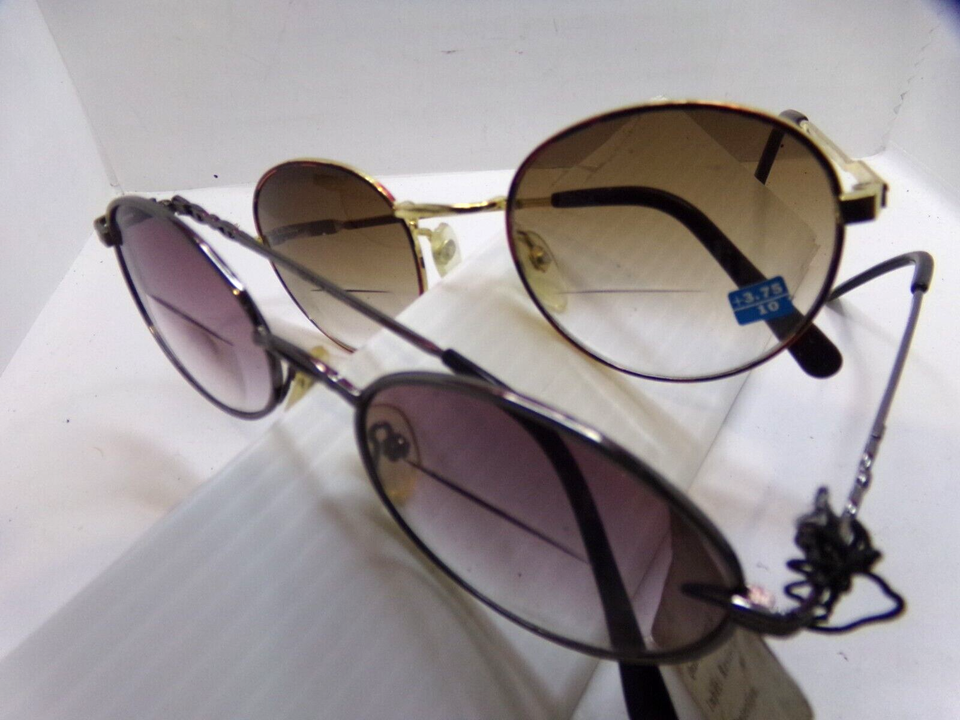 2 styles Bifocal Tint Reading Glasses Impact resistant uv lens +3.75 ...