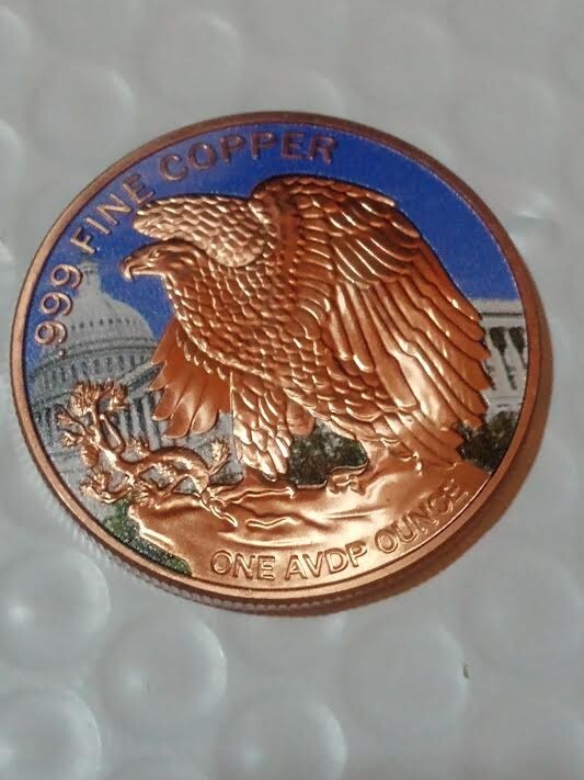 1 oz Copper American Walking Liberty Colorized Coin Bullion... | eBay