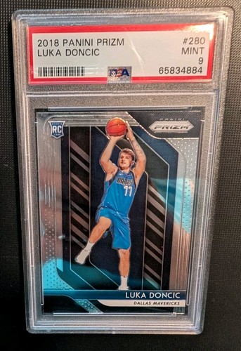 2018 Panini Prizm Luka Doncic Rookie PSA 9 Mint #280 Dallas Mavericks ...