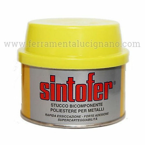 SINTOFER STUCCO METALLICO BICOMPONENTE POLIESTERE GRIGIO ML.175 PER ...