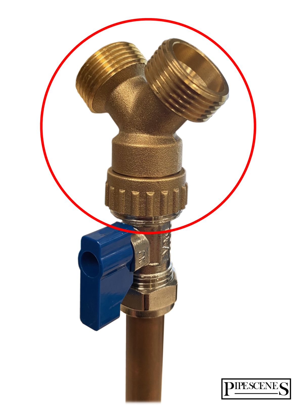 BRASS Washing Machine / Dishwasher Tap Y Dual Splitter - 3/4" BSP | eBay