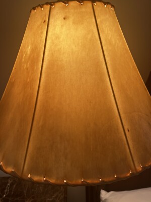 Gorgeous Rawhide Lamp Shade, 20" wide at base of shade and 7.5 inch top ...