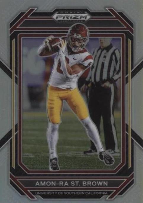 2023 Panini Prizm Draft Picks Amon Ra St Brown 6 Silver Prizm For 3749