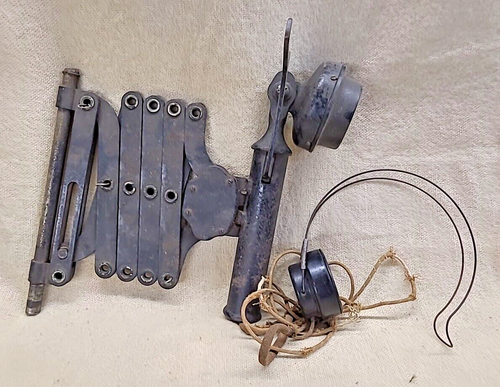 Antique Western Electric Metal Candlestick Scissor Railroad Phone ...