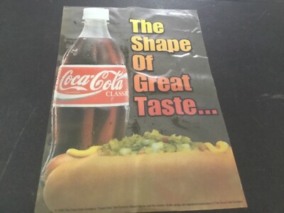 Coca Cola Used Window Cling Advertising Signs | eBay