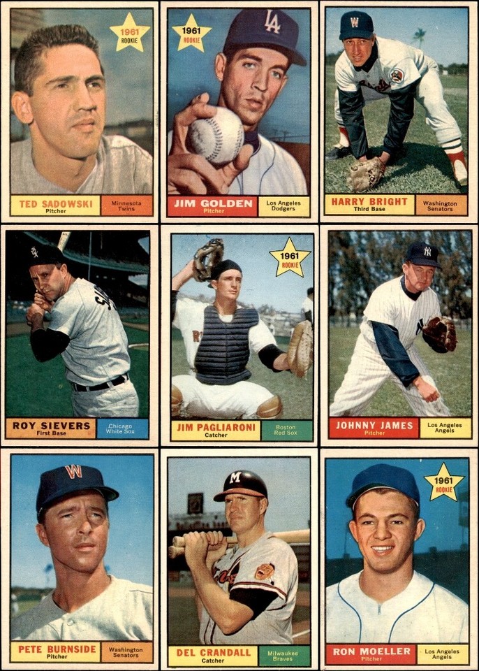Lot of (225) 1961 Assorted Topps Baseball Good to VGEX *GMCARDS* | eBay