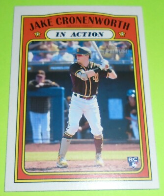 Jake Cronenworth 2021 Topps Heritage in action Rookie card RC San Diego ...