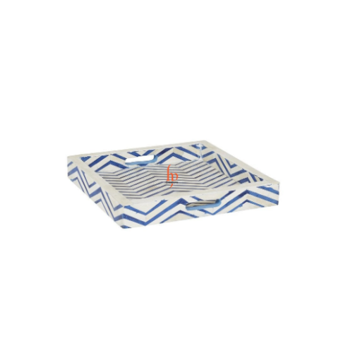 Bone Inlay Chevron Serving Tray | Bone Inlay Antique Tray | eBay
