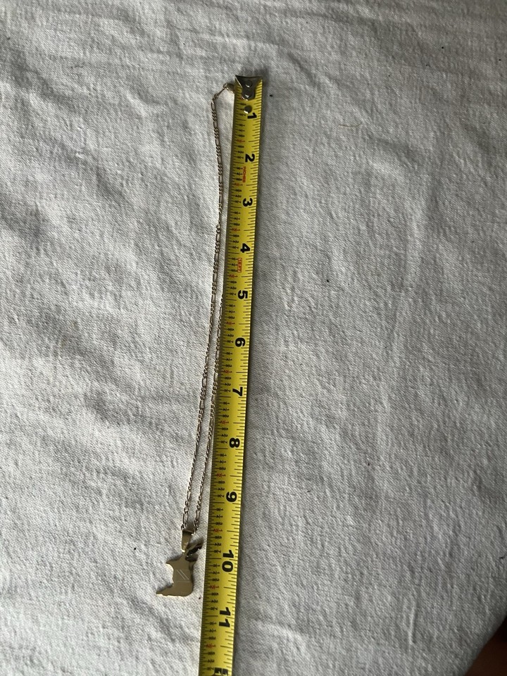 Trinidad & Tobago Pendant Necklace LJ 24KGL Gold Layered Chain 18” w ...