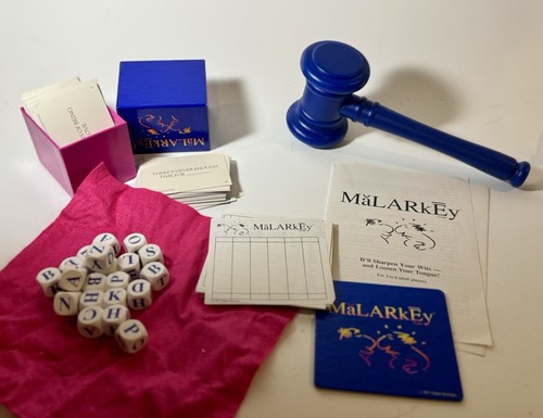 Vintage 1991 Malarkey Board Game Family Fun Bluffing Game by Parker ...