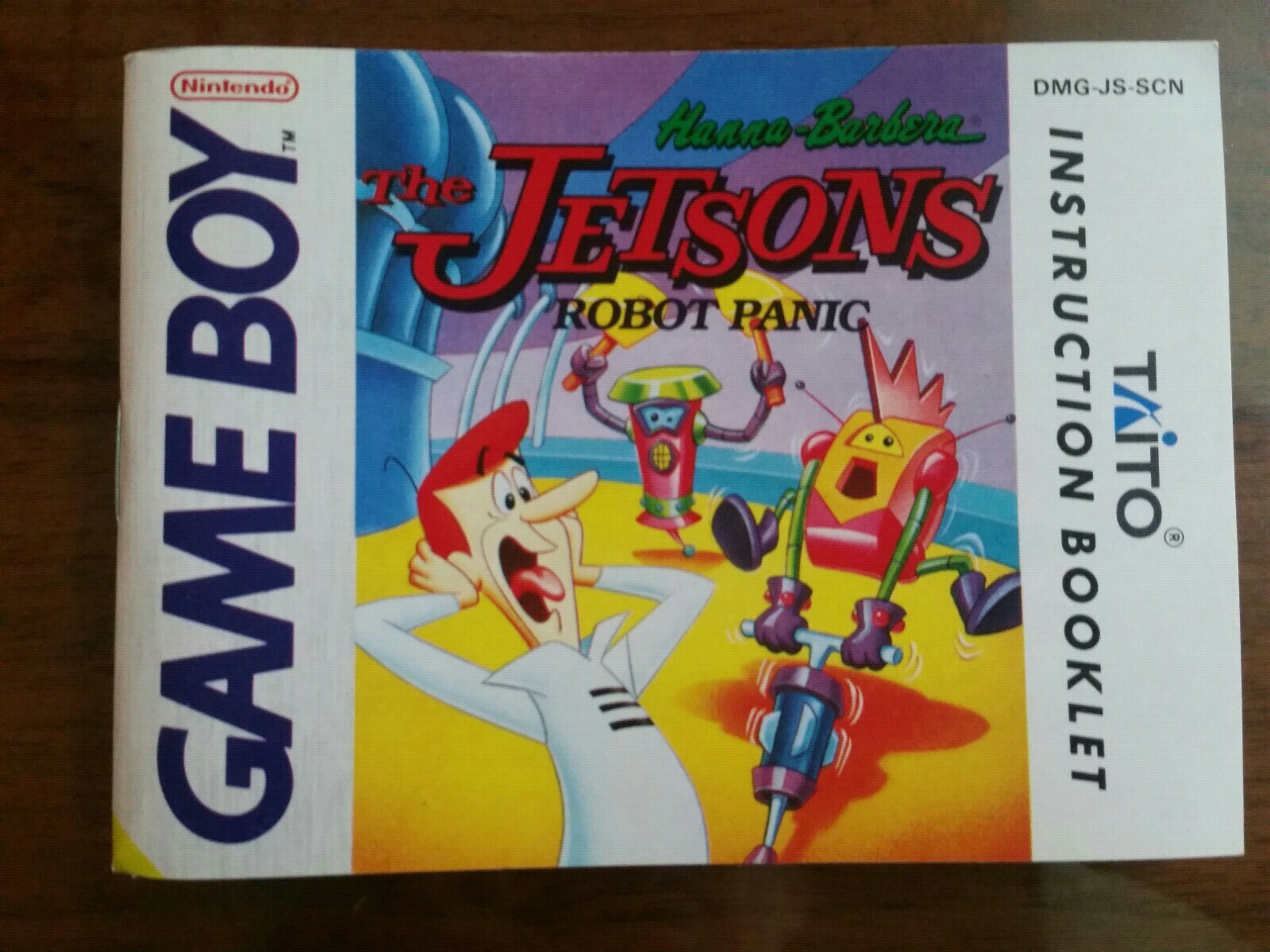Nintendo Gameboy Game Boy THE JETSONS ROBOT PANIC Manual INSTRUCTIONS ...
