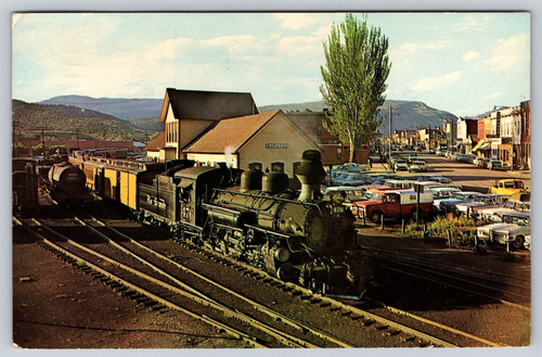 Postcard Silverton Narrow Gauge Train at Durango Colorado 1960 | eBay
