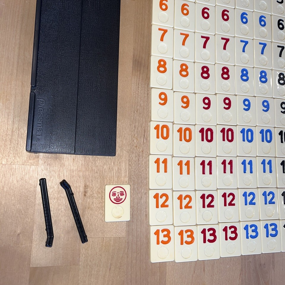 Rummikub Board Game Replacement Tiles Craft Pieces Parts 1980 Pressman ...