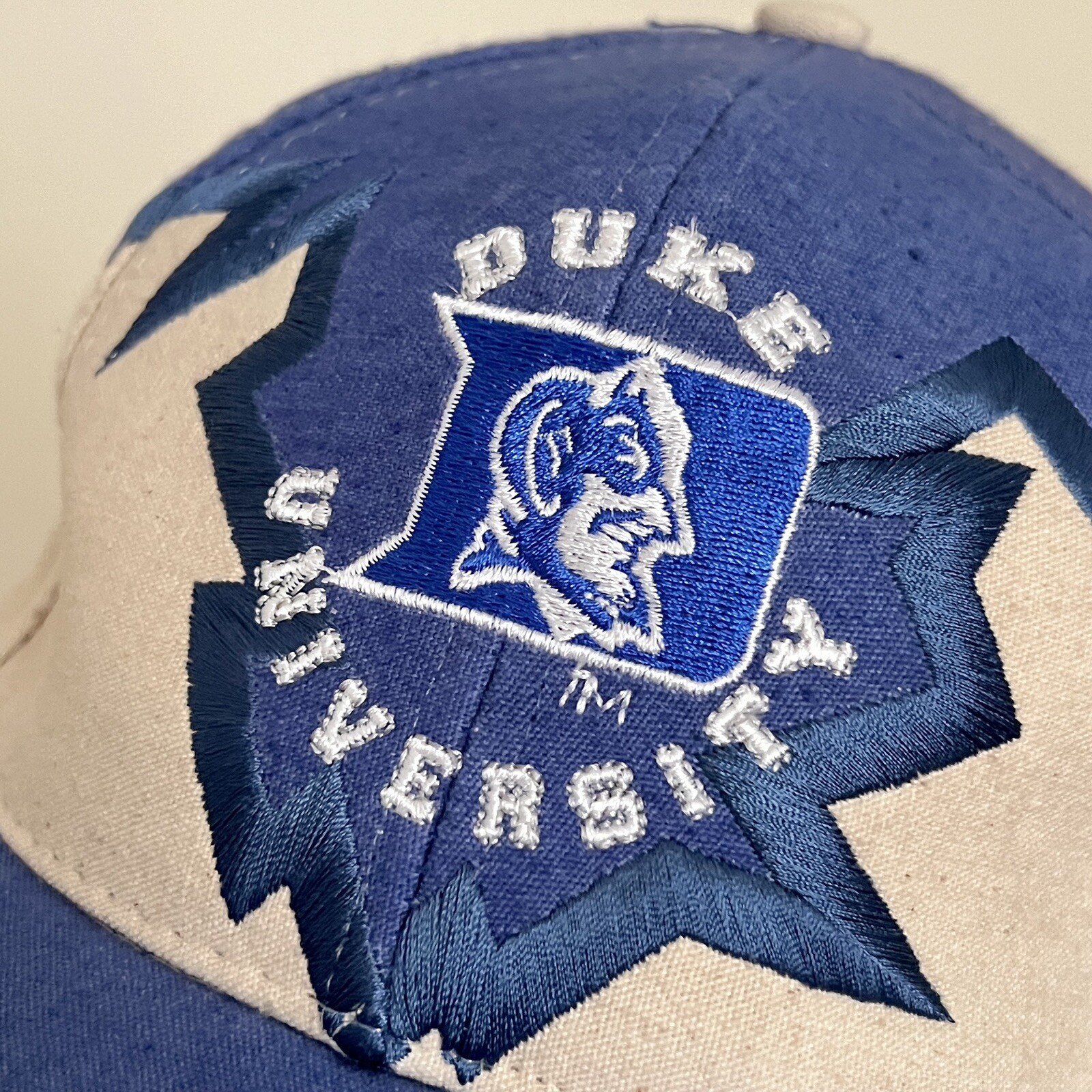 Vintage Duke University Blue Devils Drew Pearson Shockwave Jagged ...