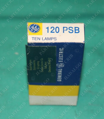 GE, 120PSB, Miniature Lamp Light Bulb Box of 10 NEW | eBay
