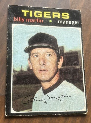 1971 Topps # 208 Billy Martin - Detroit Tigers | eBay