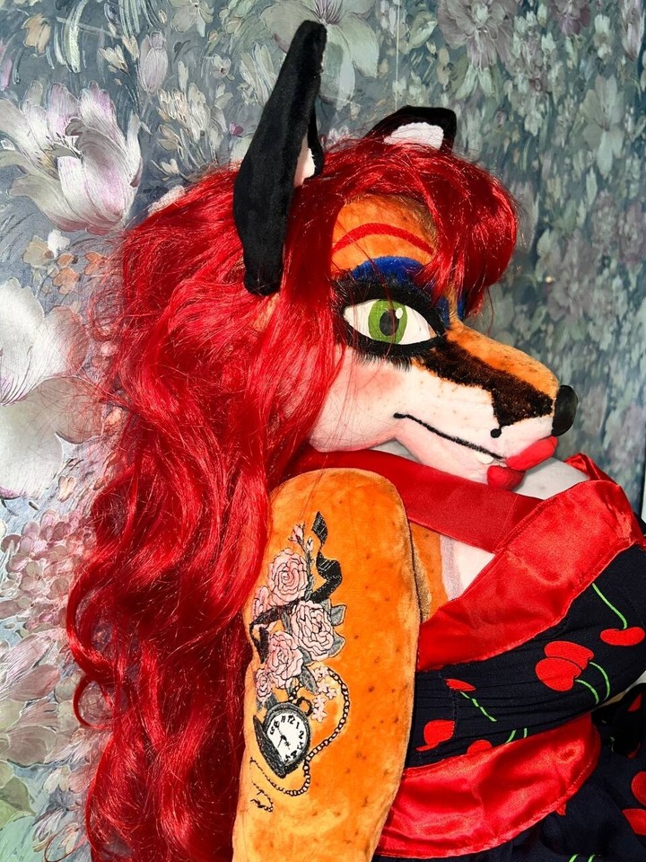 Fox Fiona follow me effect custom fur plush toys Birthday and Christmas ...
