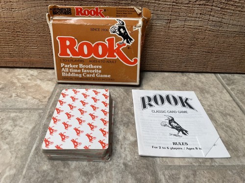 Vintage ROOK Card Game w/ Official Tourney Rules PARKER Brothers ...