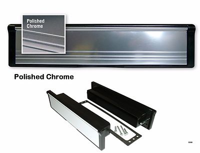 12" CHROME letter plate Letter BOX , with brushes d30 | eBay UK