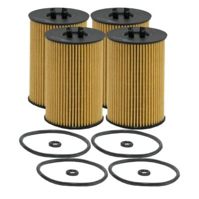 Wix Set of 4 Engine Motor Oil Filters For Audi Volkswagen 2.0L Turbo ...
